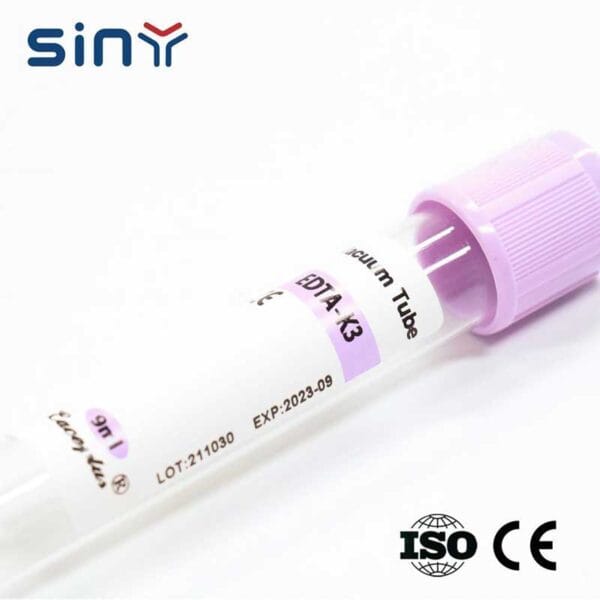 Lavender Top EDTA Blood Collection Tube - EDTA Tube For Blood ...
